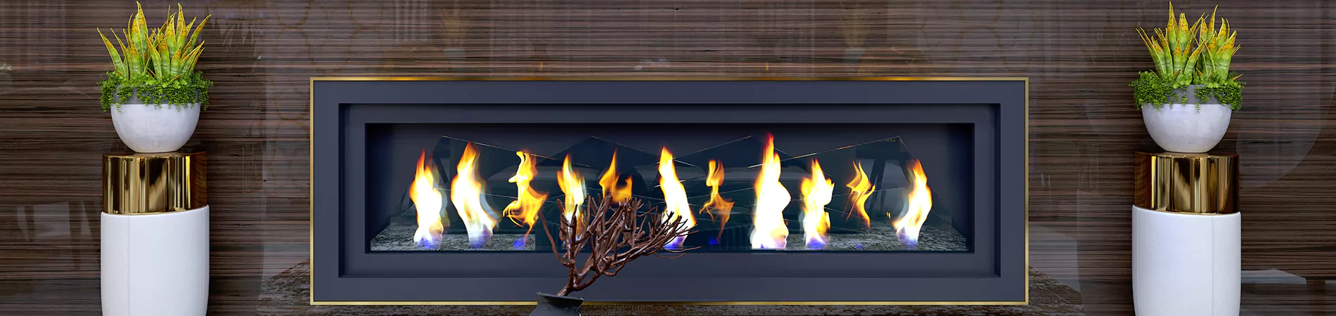 Multi-Color Fireplace Installation Hamilton, ON | Vibrant Color ...